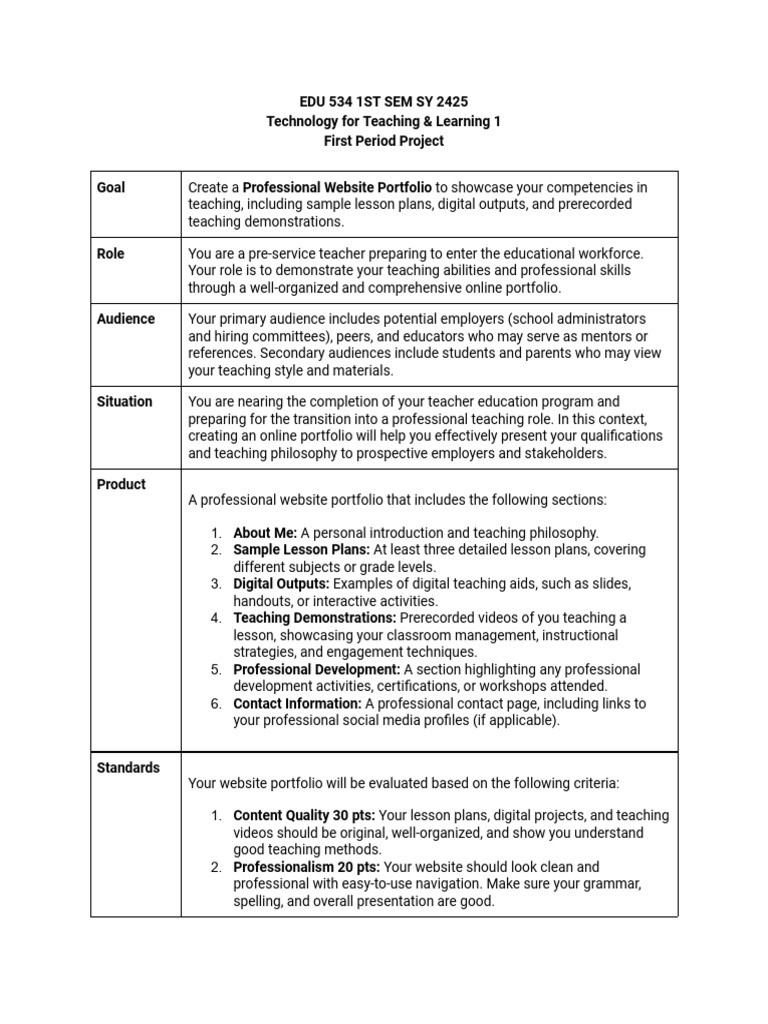 EDU-534-1ST-SEM-SY-2425-P1-PROJECT (1) | PDF | Lesson Plan | Teachers