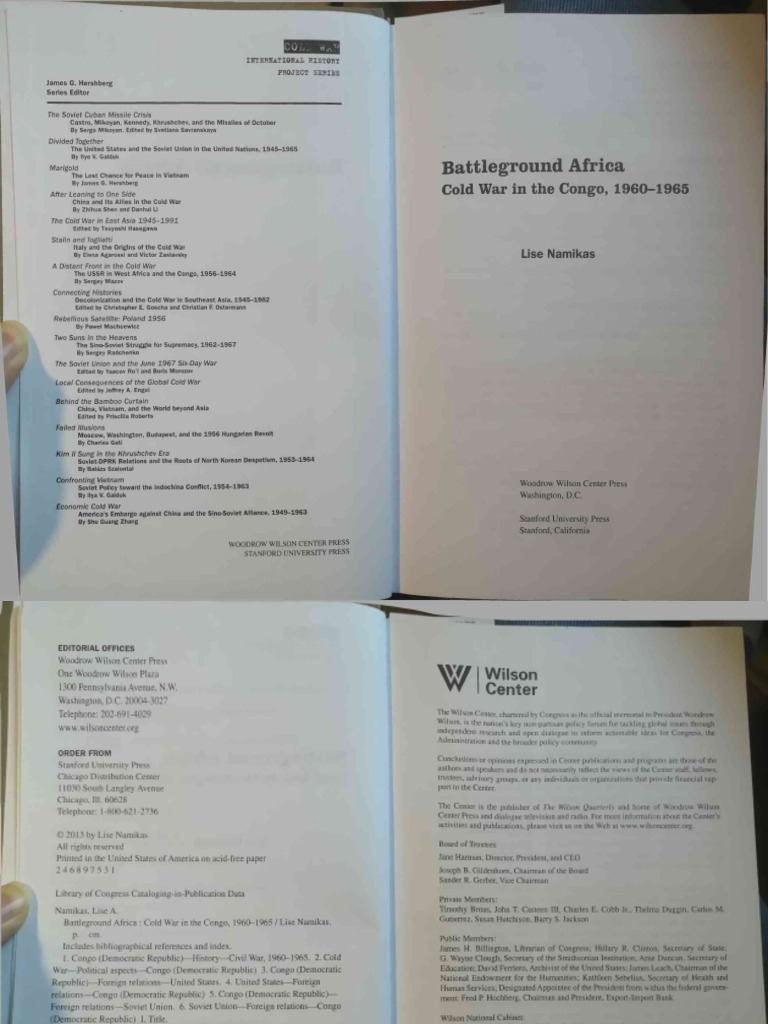 Battleground Africa Congo Crisis 1960-1965 | PDF