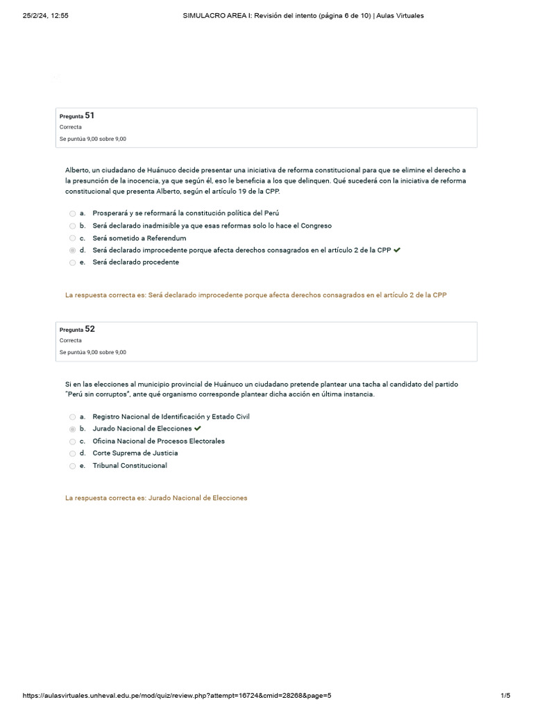 La Respuesta Correcta Es: Será Declarado Improcedente Porque Afecta ...