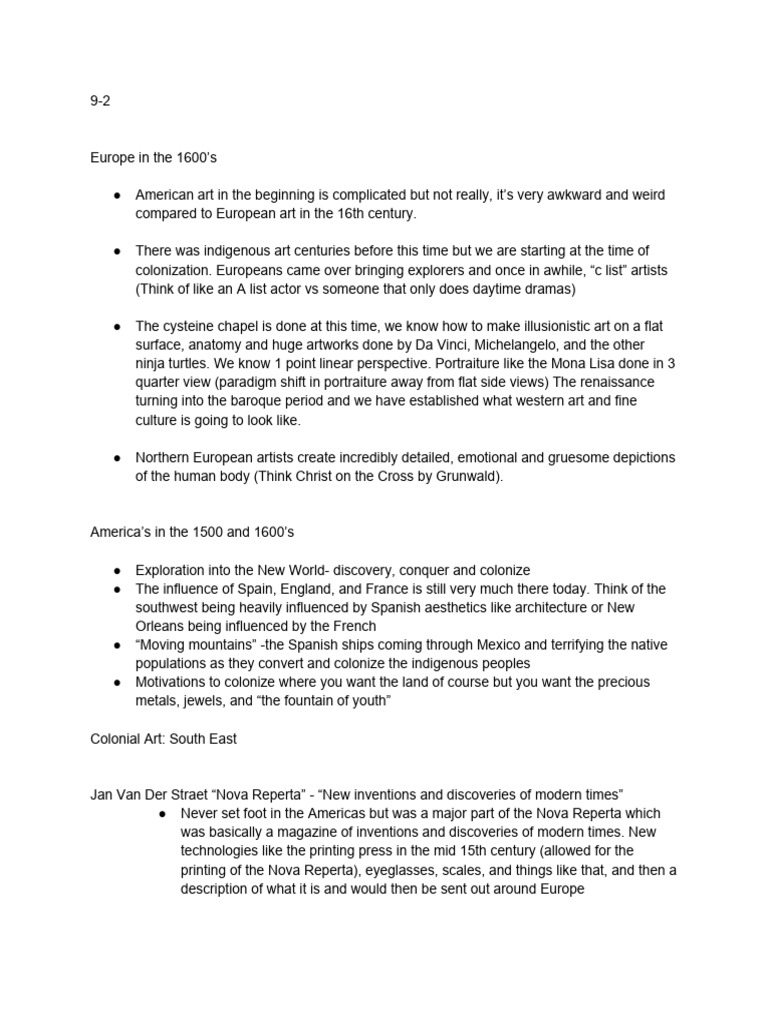 American Art History Notes | PDF