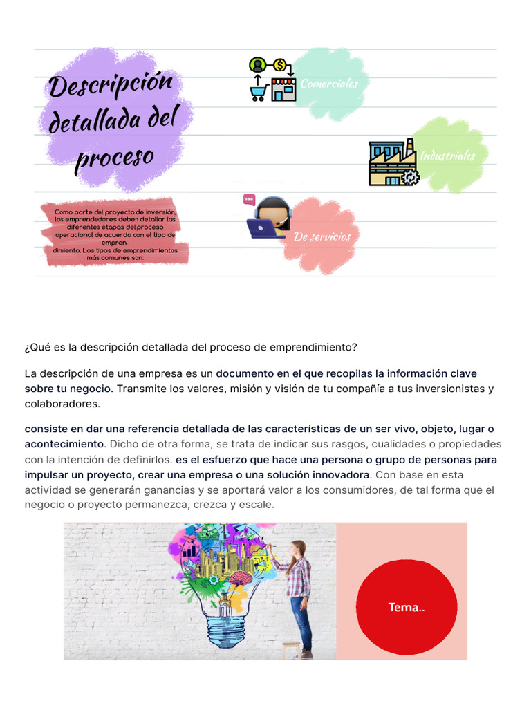 Descripcion Detallada Del Proceso | PDF | Finanzas y dinero