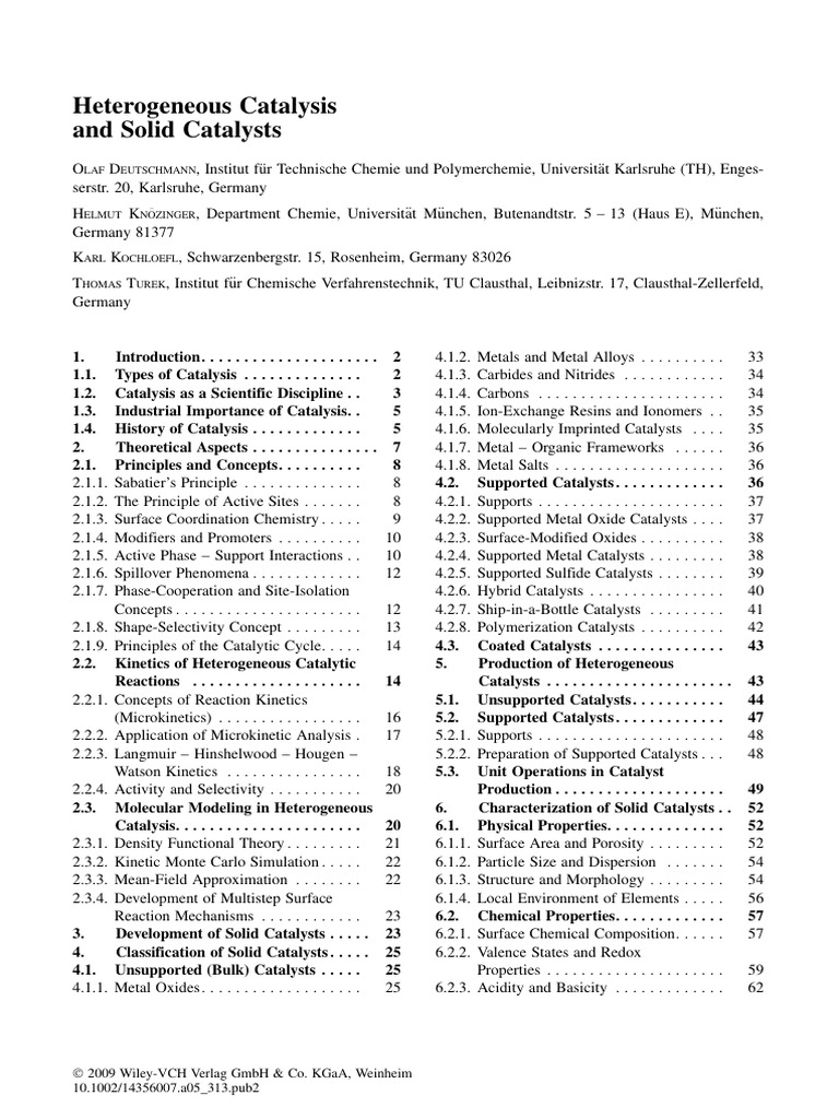 Hetero Catal and Solid Catal | PDF | Catalysis | Chemical Reactions