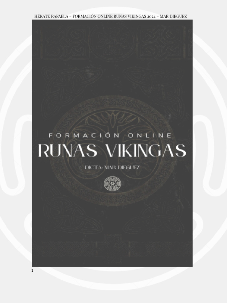 Clase 12 Runas Vikingas 2024 - Runa 11 - Isa | PDF | Mitología nórdica | Runas