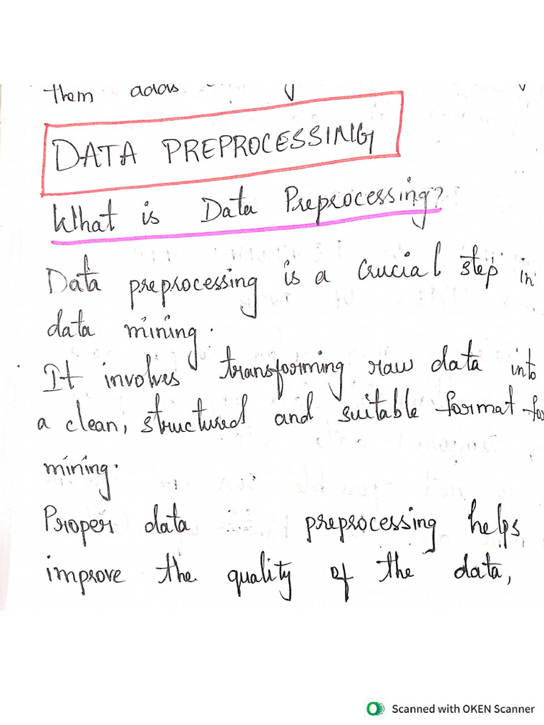 Data Preprocessing | PDF