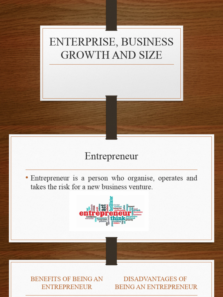 1.3 Enterprise, Business Growth and Size | PDF | Entrepreneurship ...
