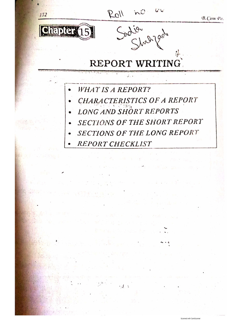 Report Writing | PDF