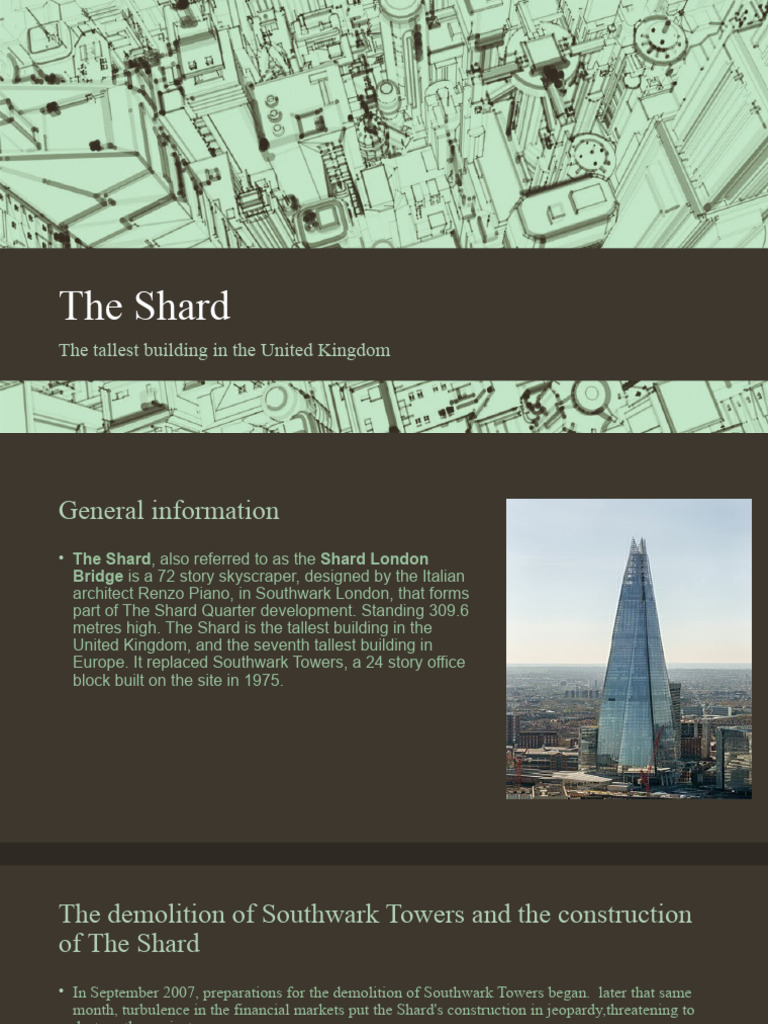 The Shard | PDF | Art | Technology & Engineering