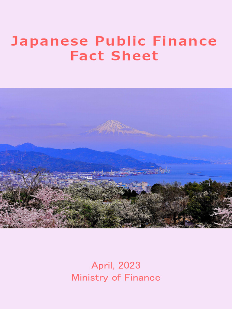 Japanese Public Finance Fact Sheet 2023 | PDF | Public Finance ...