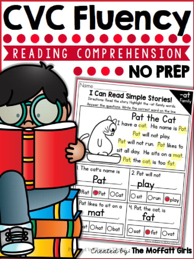 PRE-232 CVC Reading Comprehension | PDF