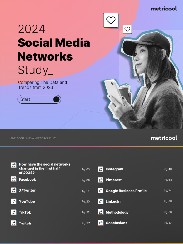 Social Media Networks Study 2024 | PDF | Popular Culture & Media ...