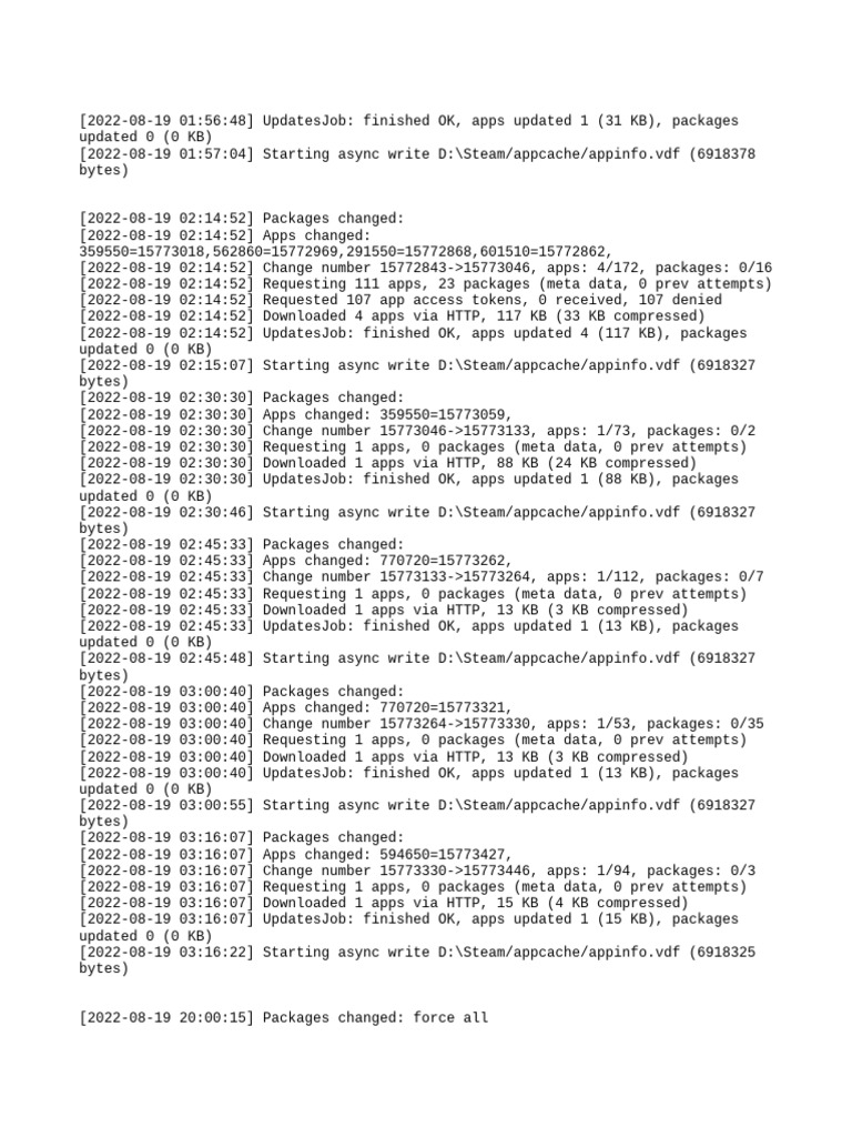 Appinfo Log - Previous | PDF | Computing | Computer Science