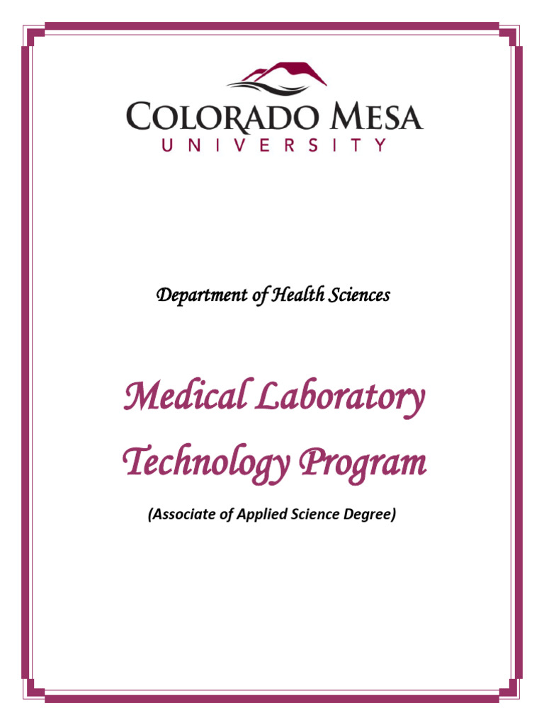 MLT Information Packet 2018v2 | PDF | Medical Laboratory | University ...