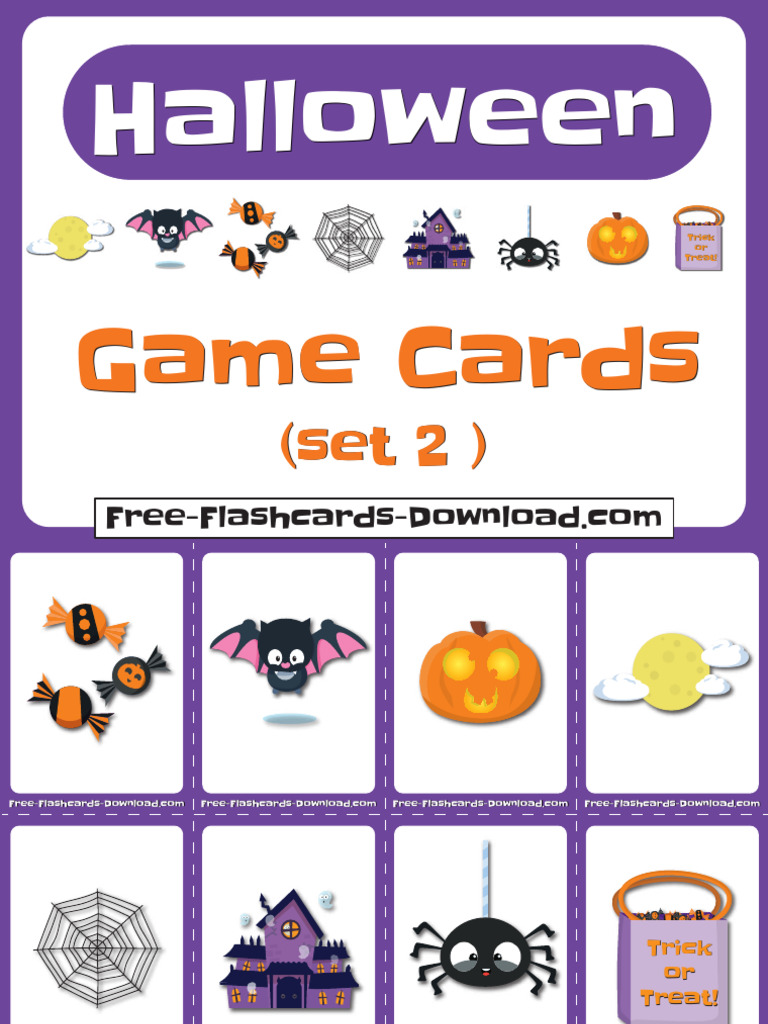 Halloween Game Cards Set2 | PDF | Gaming Devices | Gaming
