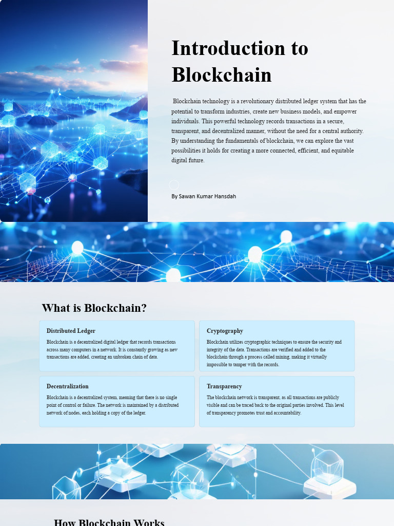 Introduction To Blockchain | PDF | Cryptocurrency | Computing