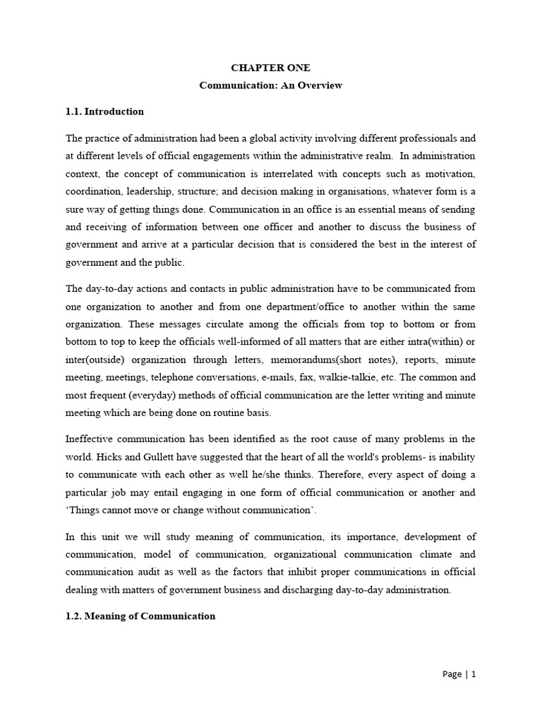 Administrative Communication Material | PDF | Communication