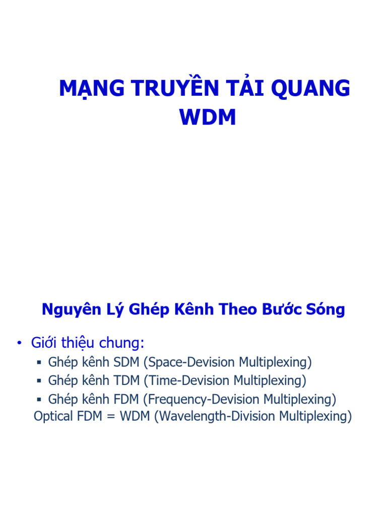 Mang Truyen Dan Quang WDM1 | PDF