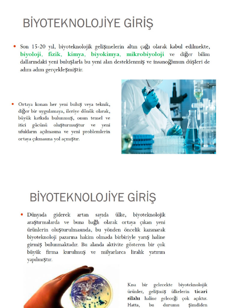 Biyoteknolojiye Girisì | PDF