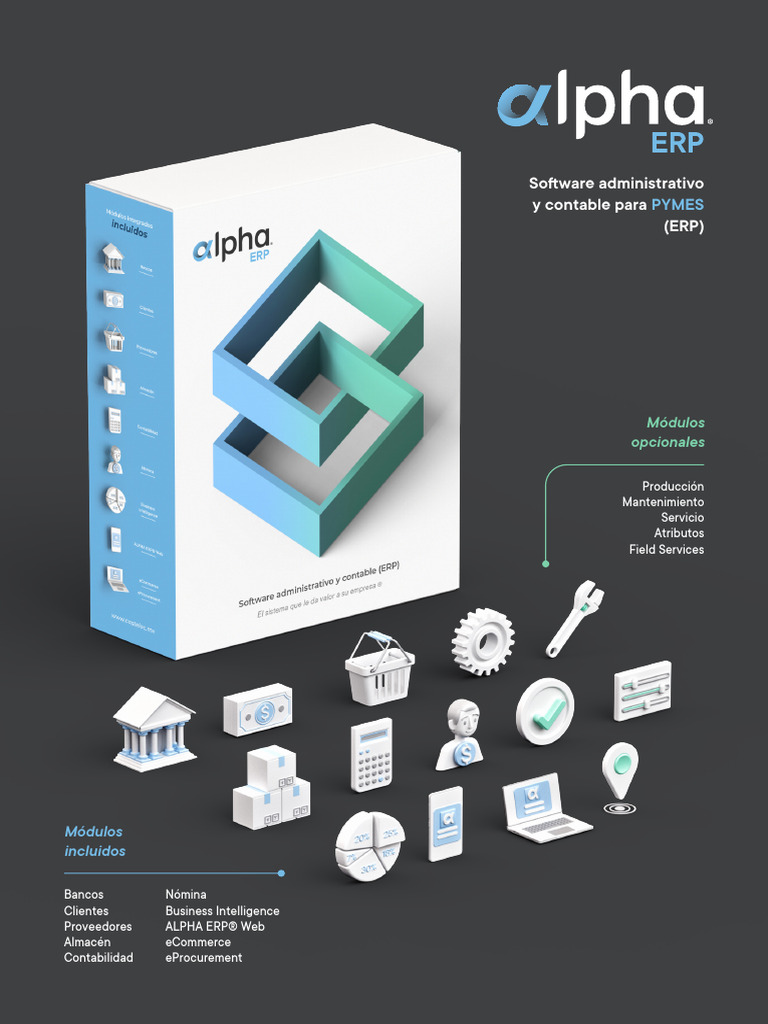 Brochure Alpha Erp | PDF | Planificación de recursos empresariales ...