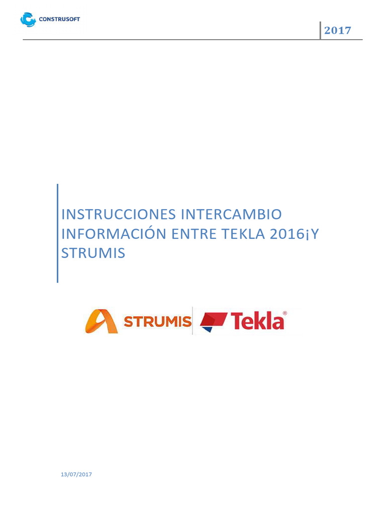 Instrucciones Tekla 2016i StruMIS | PDF | Archivo de computadora ...