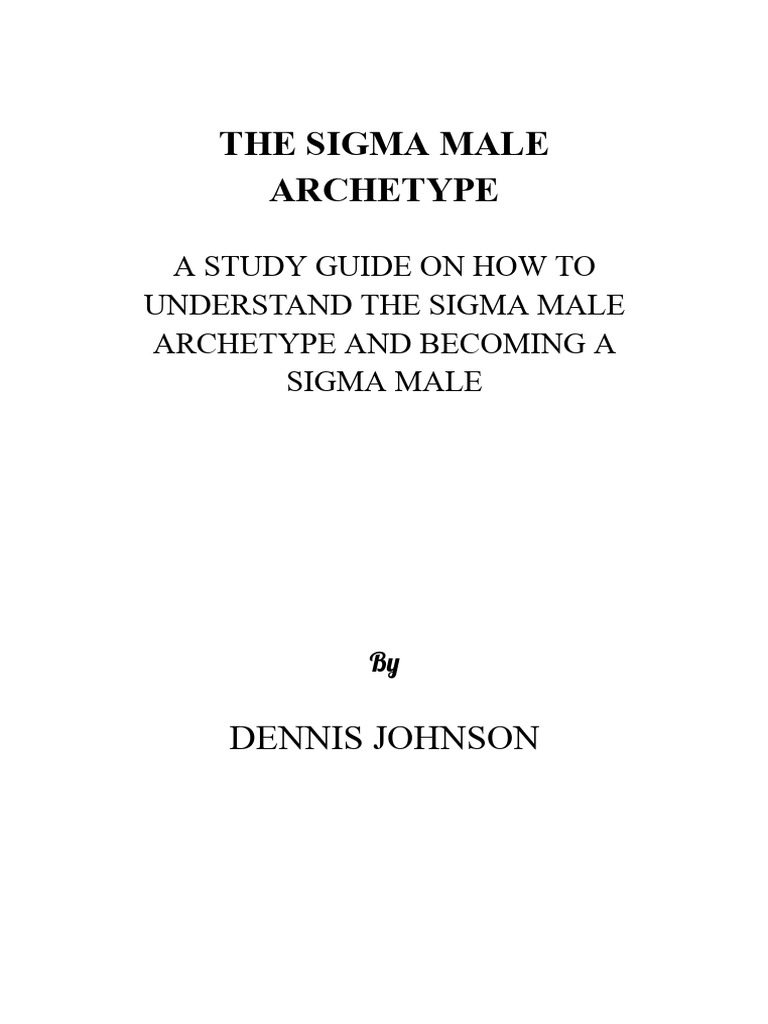 Manuscript For Sigma Male | PDF | Extraversion And Introversion ...