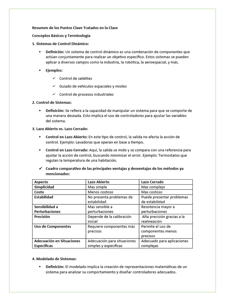 Sistemas de Control Dinámico y Estabilidad | PDF | Sistema de control