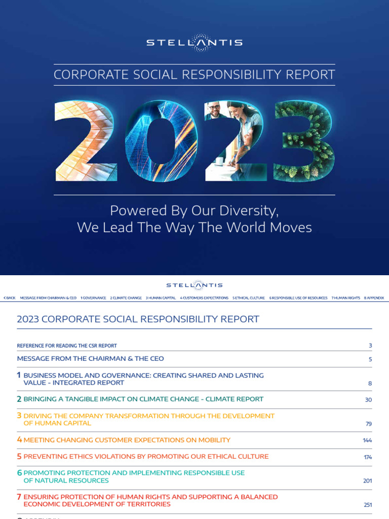 Stellantis 2023 CSR Report | PDF | Corporate Social Responsibility
