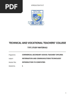 Introduction to Ict Module 1 College Notes | PDF | Microcomputers ...