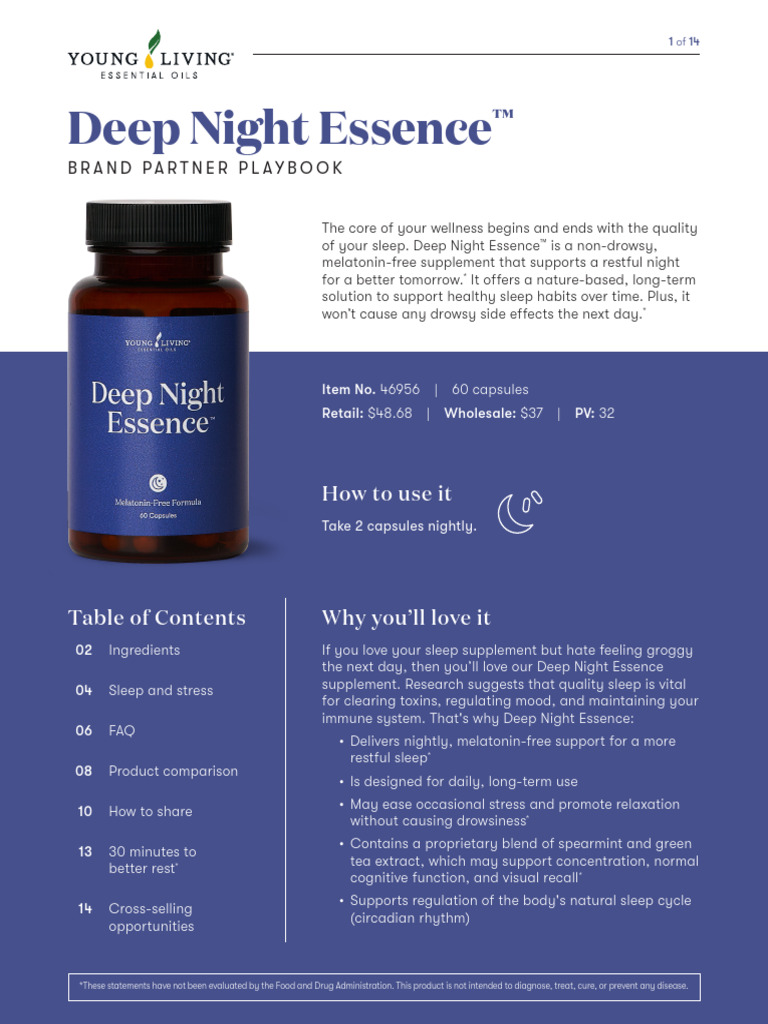 Deep Night Essence™ | PDF | Sleep | Stress (Biology)