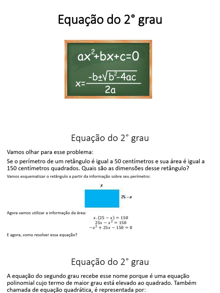 Equação Do 2° Grau | PDF | Equação quadrática | Equações