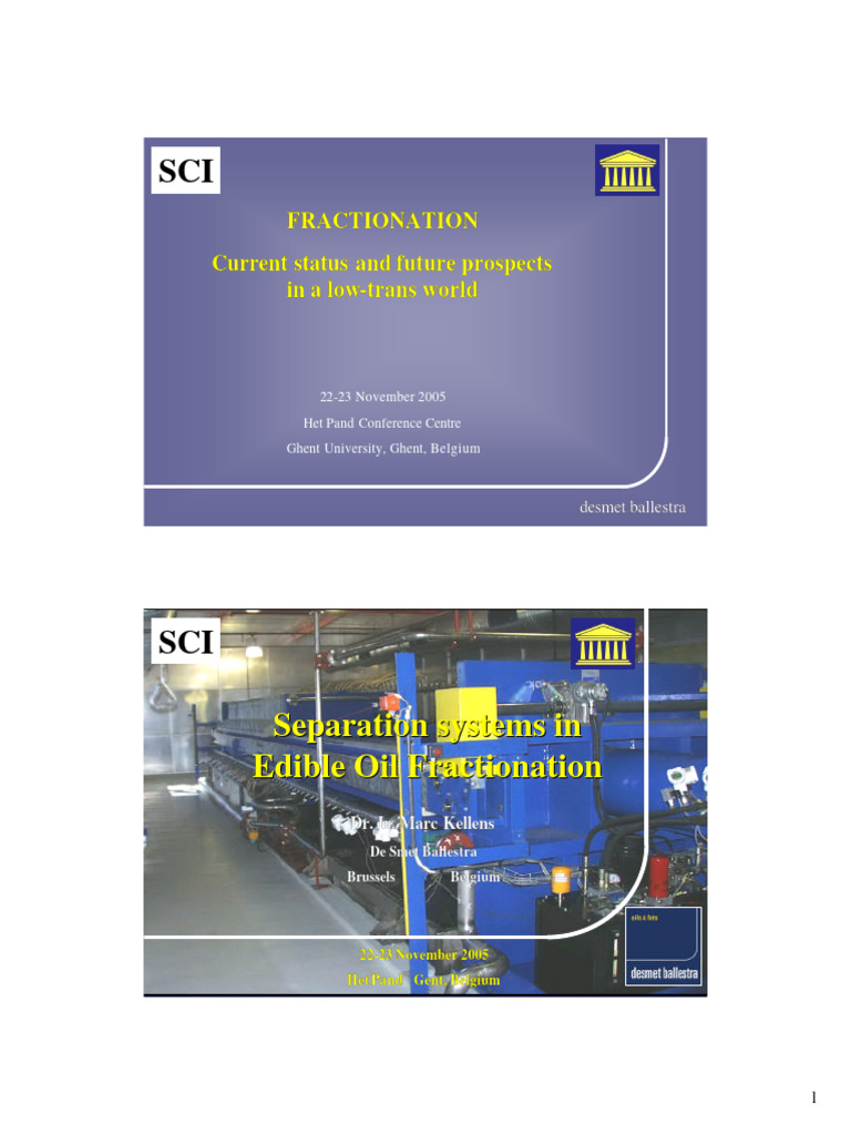Separation Systems SCI Ghent 11-2005 | PDF | Filtration | Crystallization