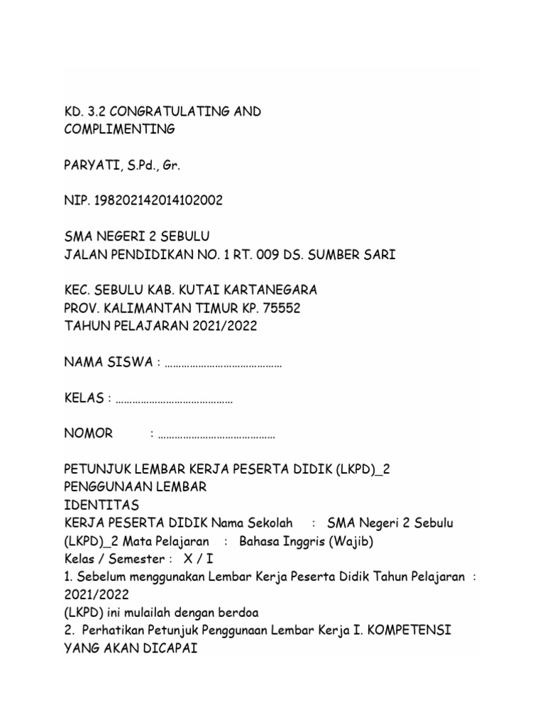 Congratulation | PDF