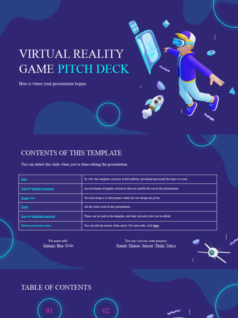 Virtual Reality Game Pitch Deck by Slidesgo | PDF | Icon (Computing ... Virtual Reality Game Pitch Deck by Slidesgo | PDF | Icon (Computing ...