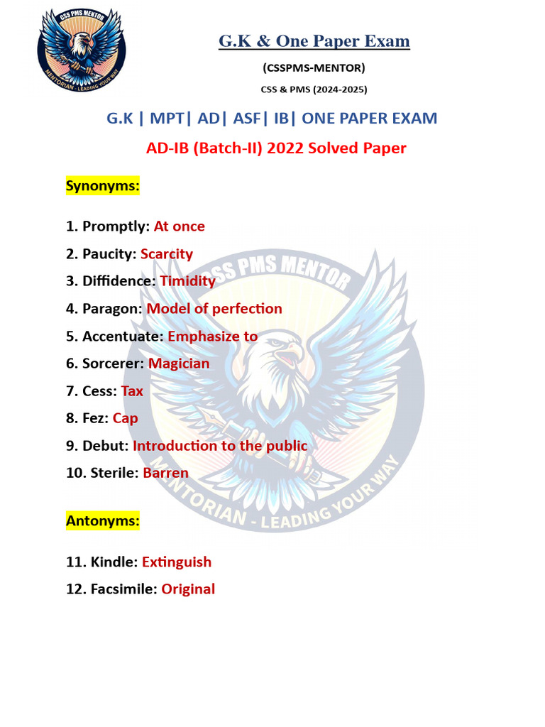 Ib Solved Paper 2022 | PDF | Politics