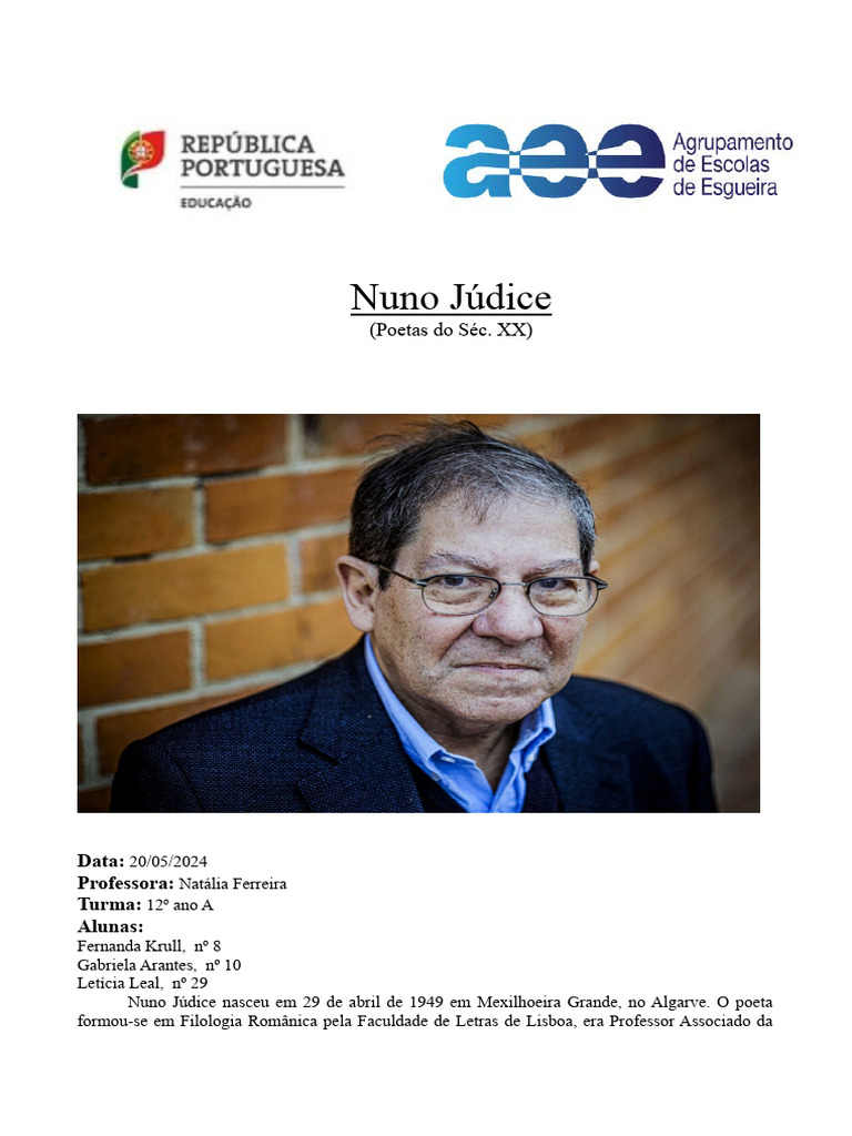Nuno Júdice | PDF | Poesia