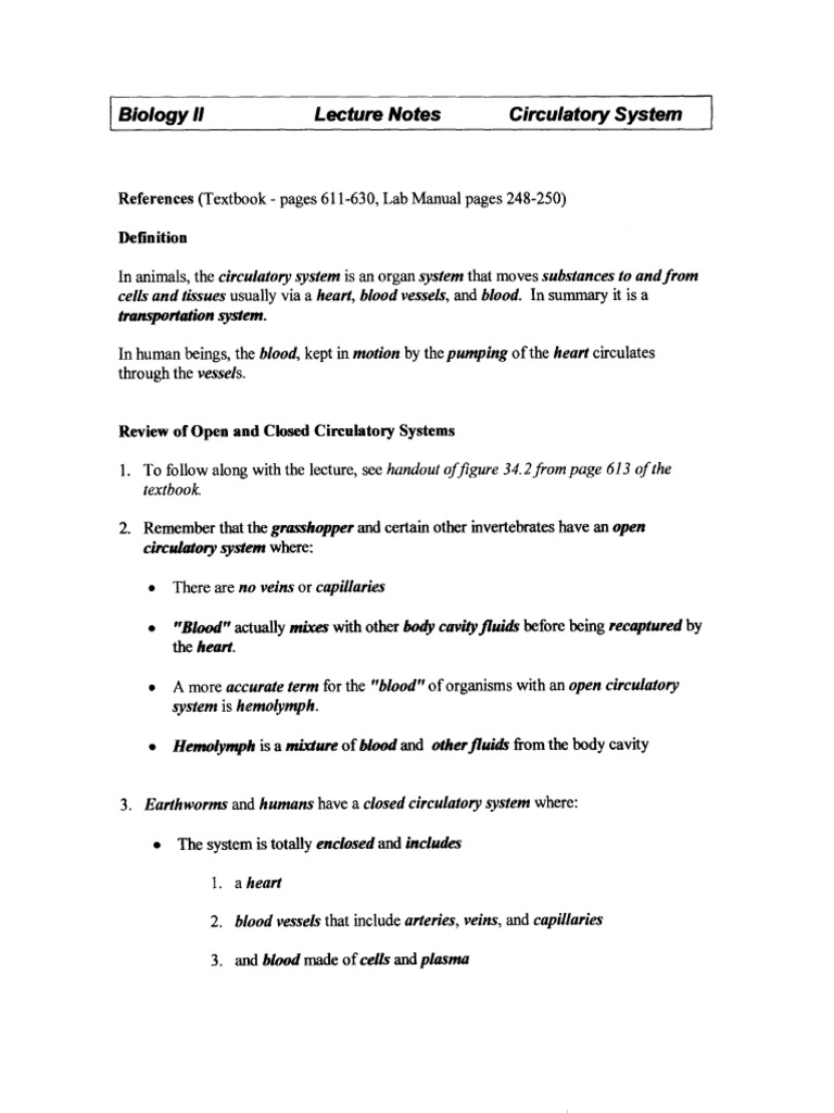 12 Circulatory System | PDF