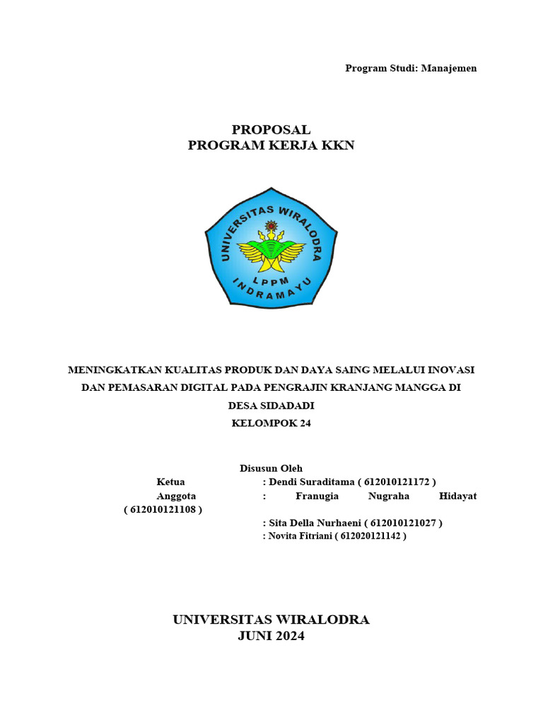 Proposal KKN Yaash | PDF