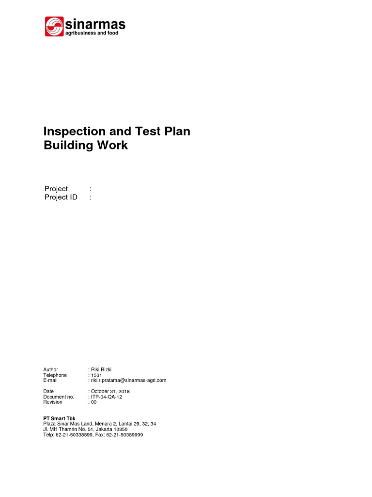 ITP-04-QA-12 ITP Building Work Rev 0.0 - SMS | PDF | Concrete ...