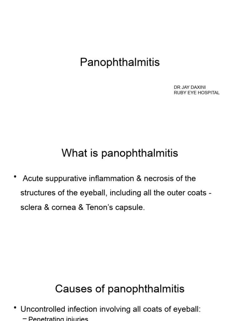 Panophthalmitis | PDF | Wellness
