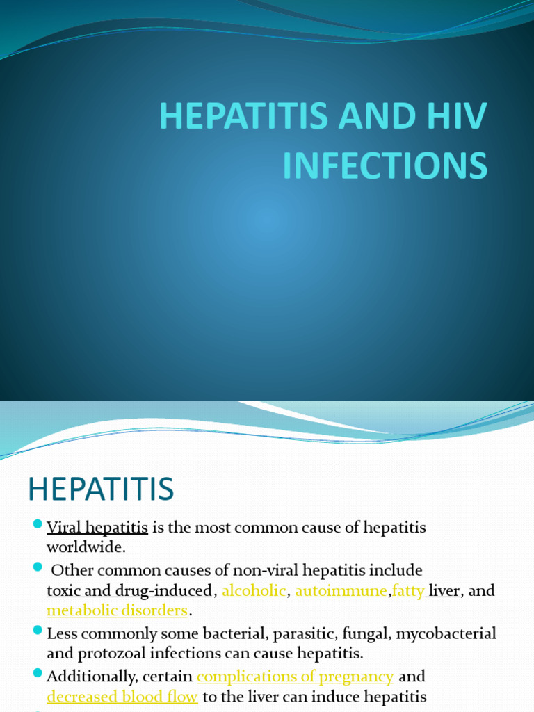 Hepatitis & HIV: Key Facts & Prevention | PDF | Hiv/Aids | Hepatitis