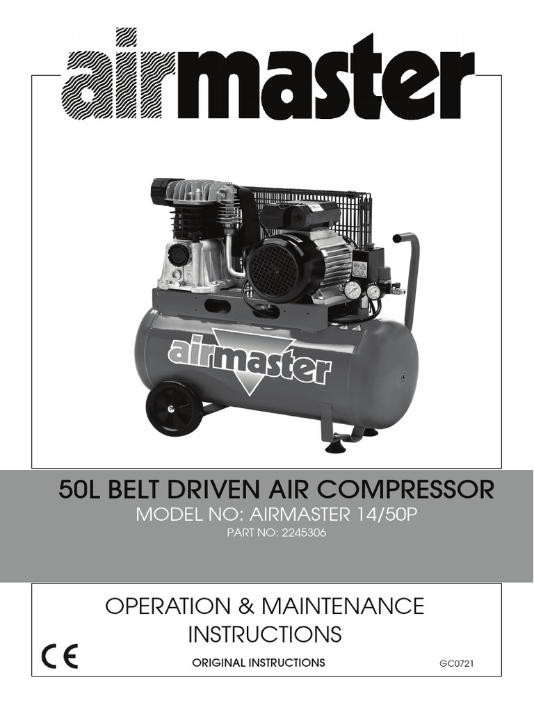 Airmaster 14-50P Air Compressor | PDF | Valve | Electrical Connector