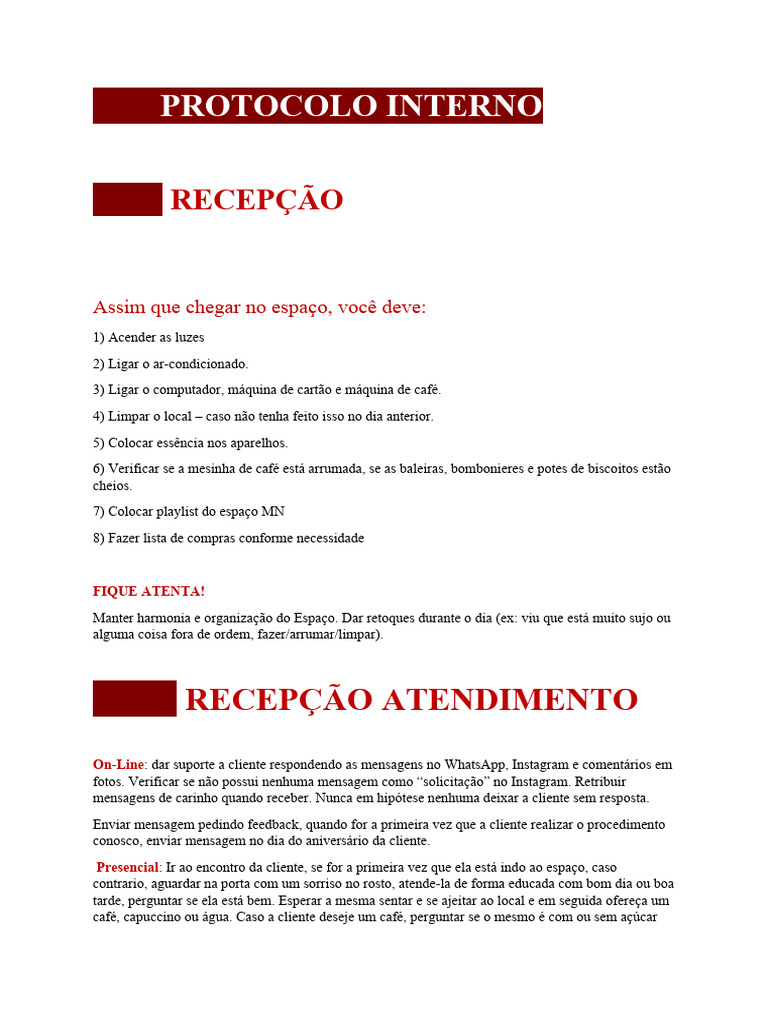 Protocolo Interno | PDF