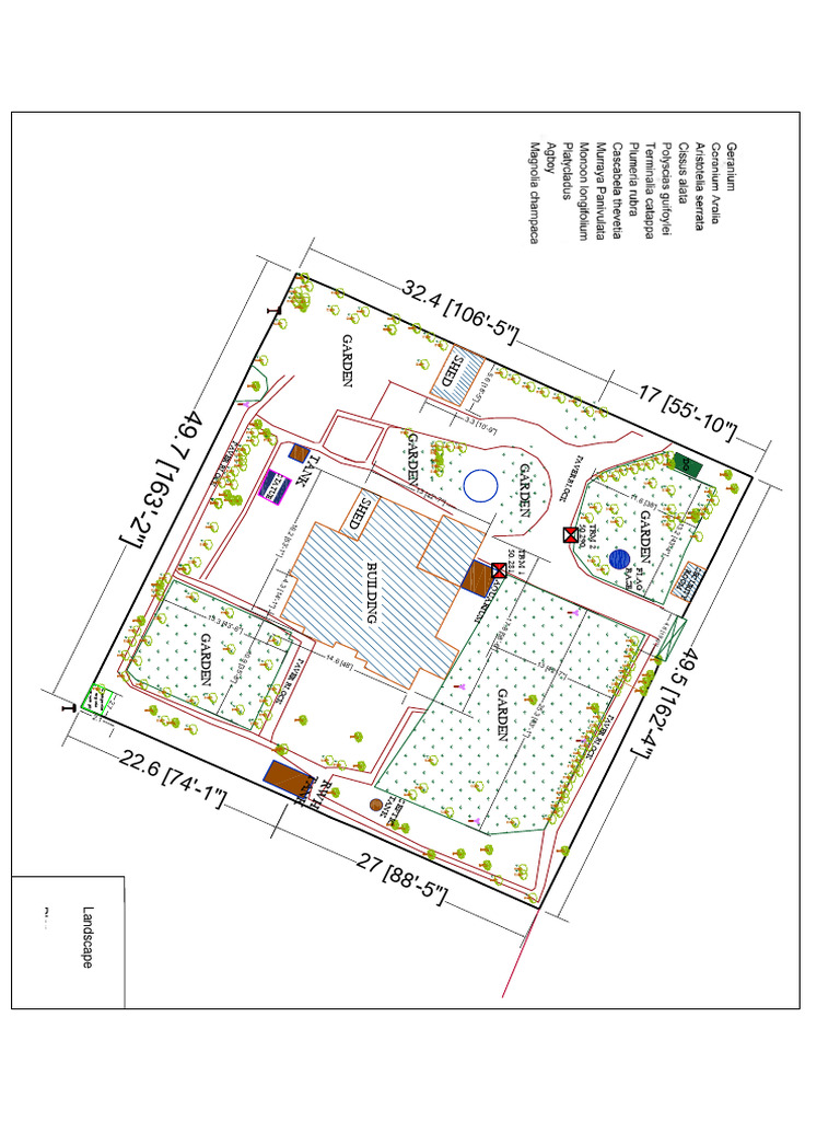 Landscape Plan with Garden Features | PDF