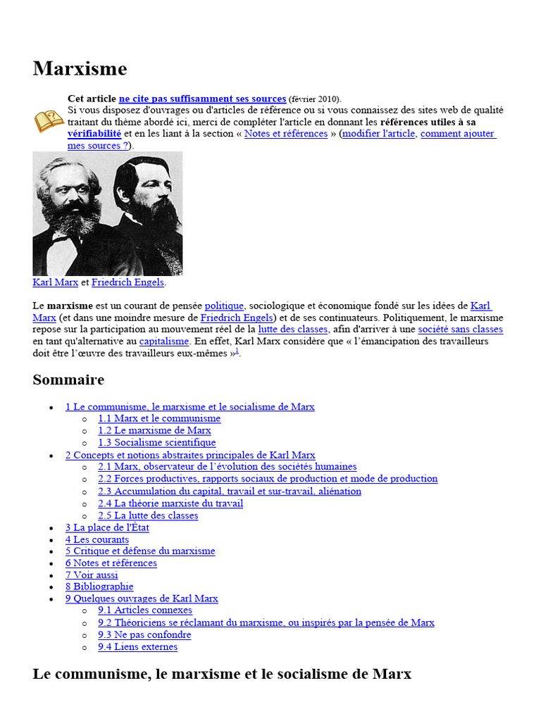 Introduction au marxisme et ses concepts | PDF | Marxisme | Karl Marx