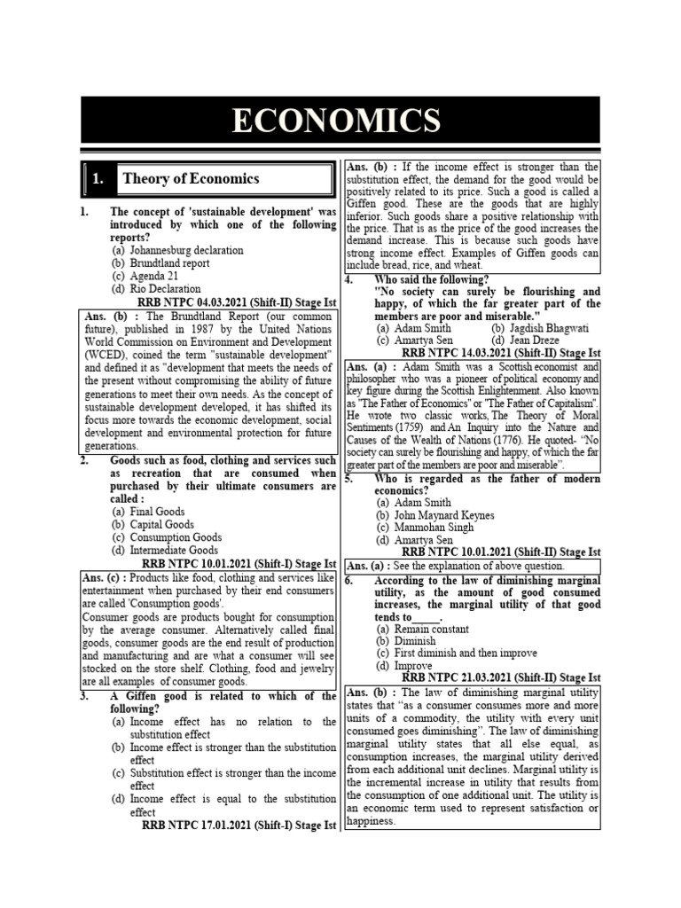Yct Economics | PDF | Gross Domestic Product | Economics