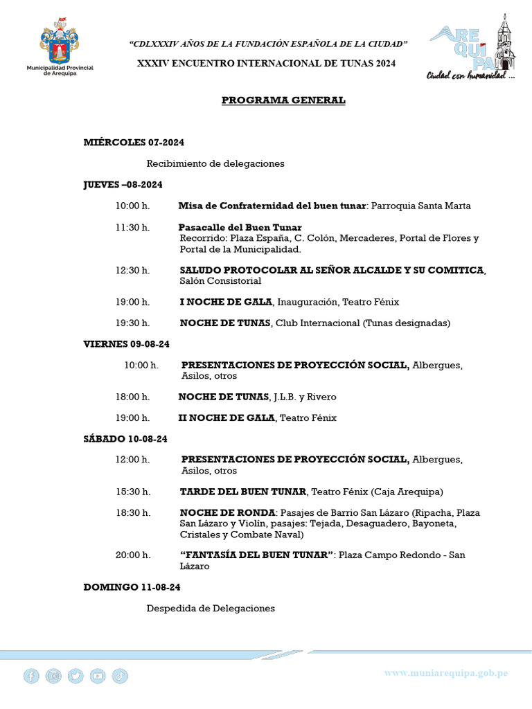 Programa General | PDF | Perú