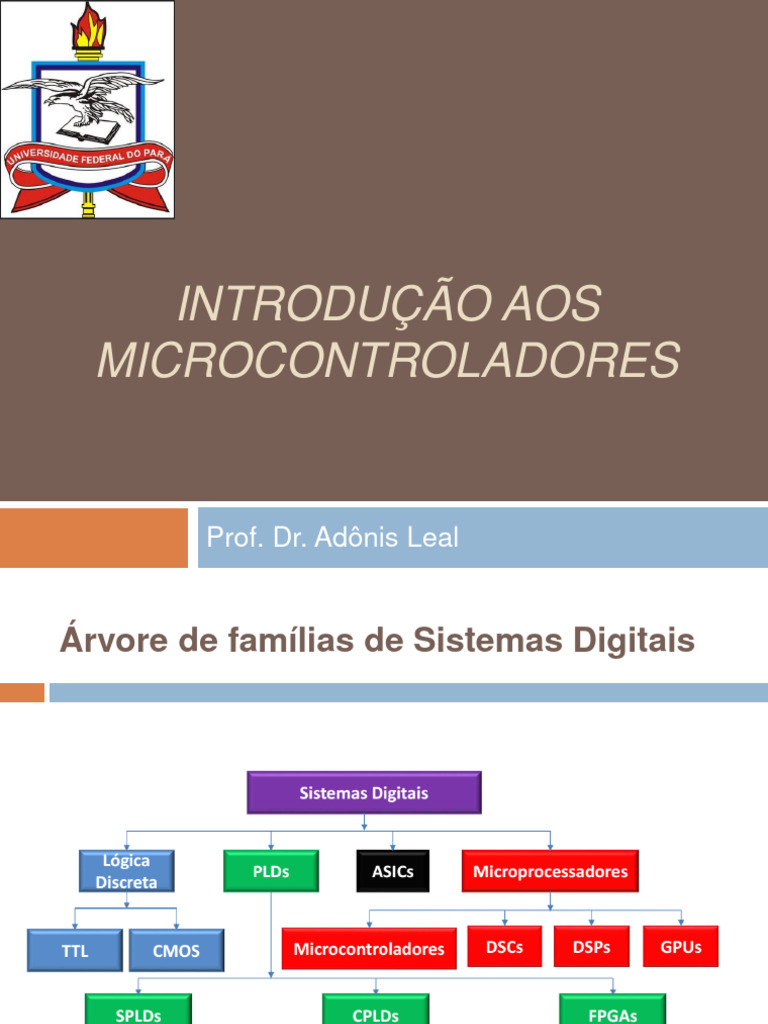 Lab. Microprocessadores Aula 1 | PDF | Microcontrolador | Entrada/Saída