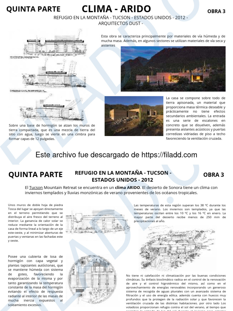 Clima Árido y Diseño Sostenible en Tucson | PDF | Clima templado | Clima