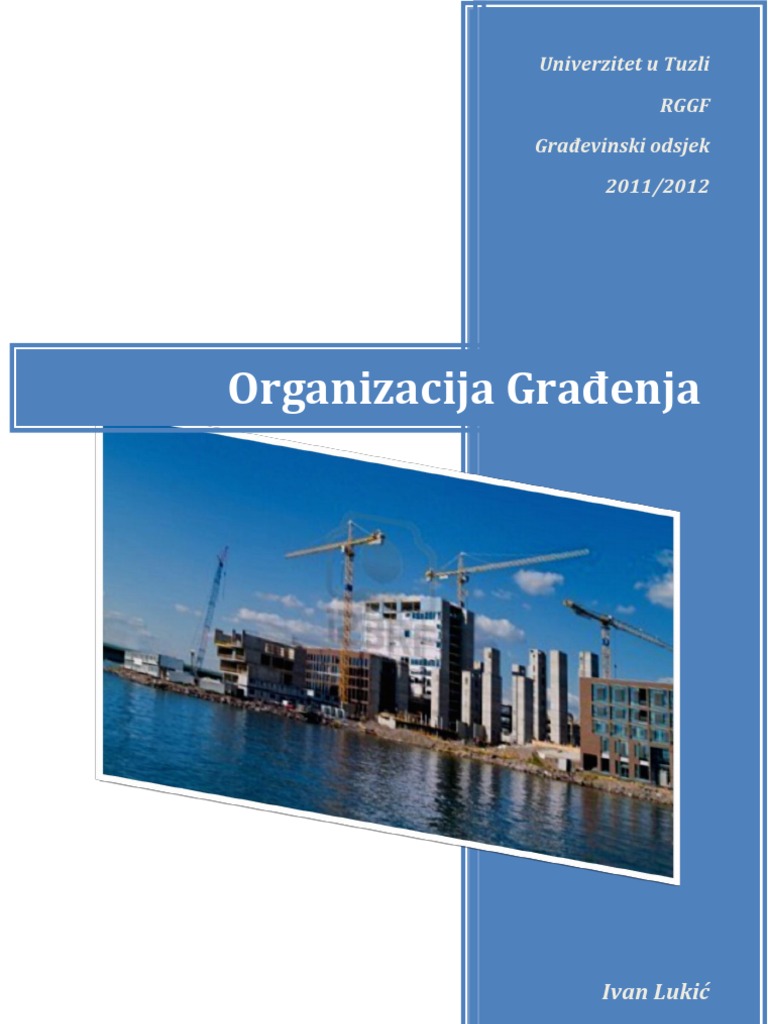 Organizacija Građenja | PDF