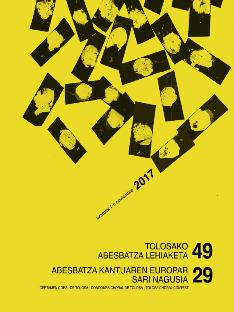 Certamen Coral Tolosa 2017 Ecicion 49 | PDF