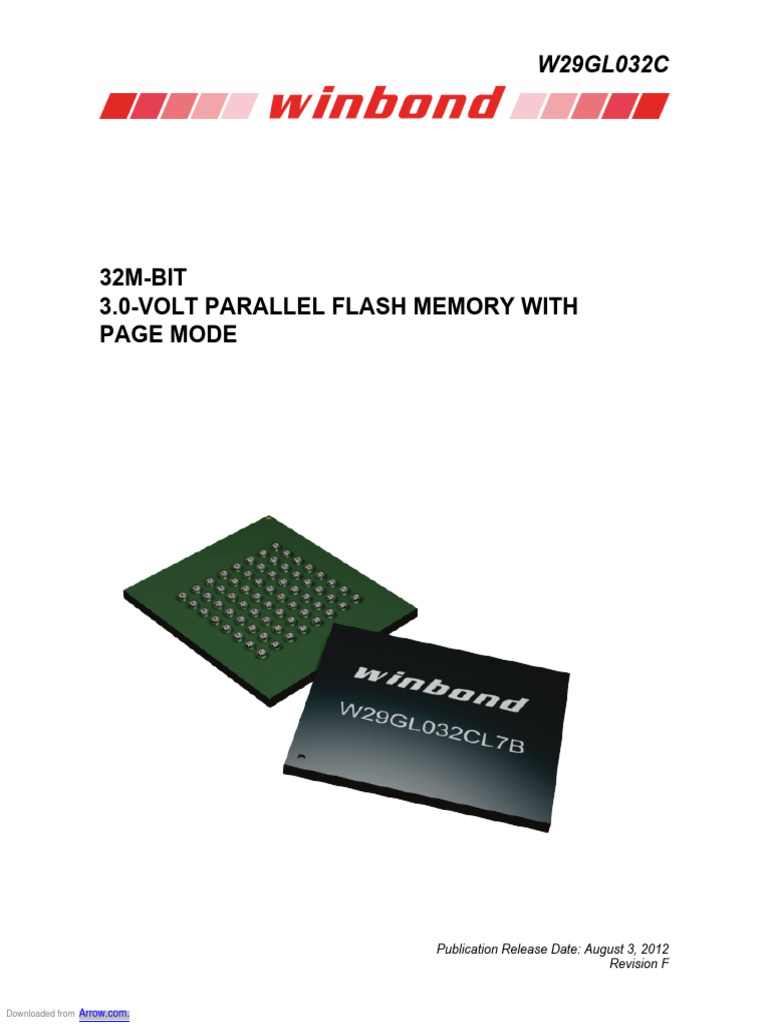 32M-BIT 3.0-Volt Parallel Flash Memory With Page Mode: W29GL032C | PDF | Flash Memory | Computer ...